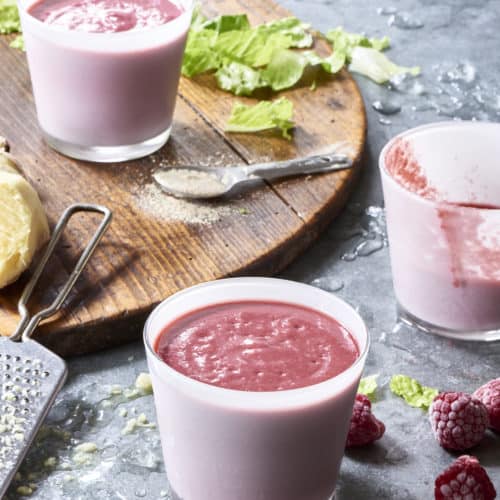 Raspberry Protein Smoothie - The Blender Girl