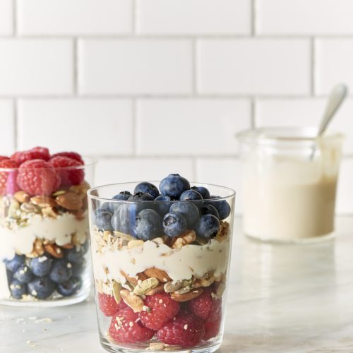 Vegan Parfait with Berries and Cashew Cream - The Blender Girl