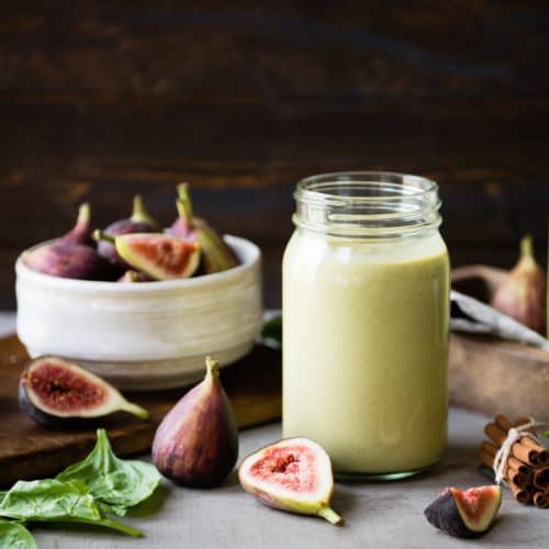 Vegan Fig Smoothie That Tastes Like Pudding - The Blender Girl