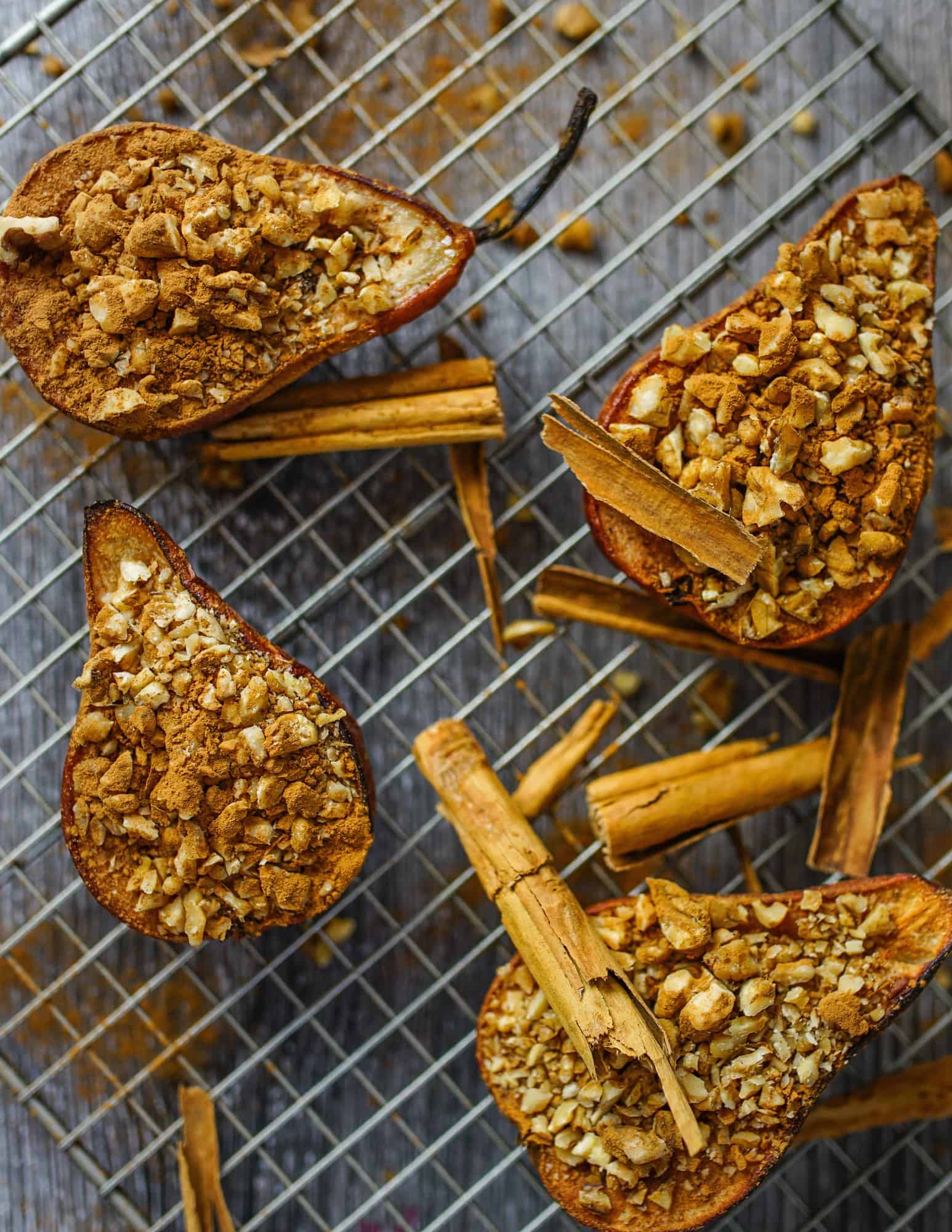 Maple Walnut Baked Pears {Vegan, Gluten-Free, Paleo} - The Blender Girl