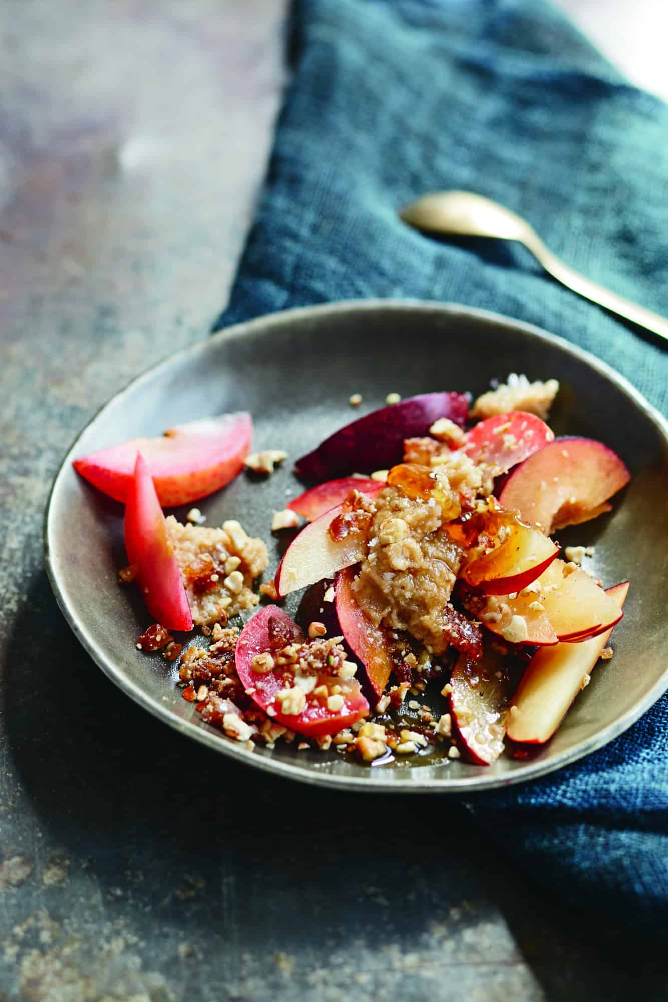 Raw Vegan Plum Crumble {Gluten-Free, Paleo Friendly} - The Blender Girl